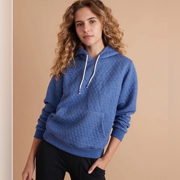 Marine Layer | Tops | Marine Layer Corbet Blue Quilted Hoodie | Poshmark
